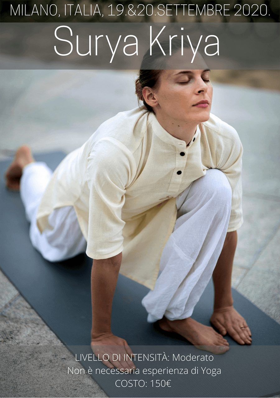 Workshop Yoga: Surya Kriya (ISHA Hatha Yoga Program), 19-09 Milano